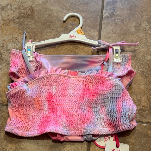 Justice | Swim | Justice Pink And Purple Smocked Bikini | Poshmark